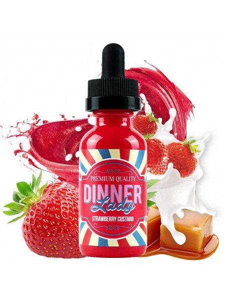 E-liquide Dinner Lady Strawberry Custard en boutique ecigarette Thonon
